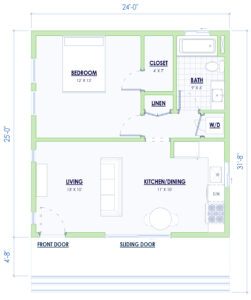 OneStop ADU | 1 Bedroom ADU Plans in San Diego